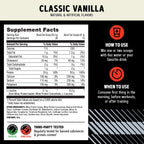 delicious vanilla protein powder