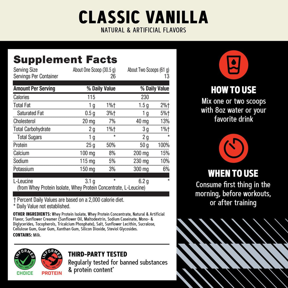delicious vanilla protein powder