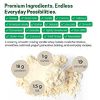 delicious vanilla protein powder