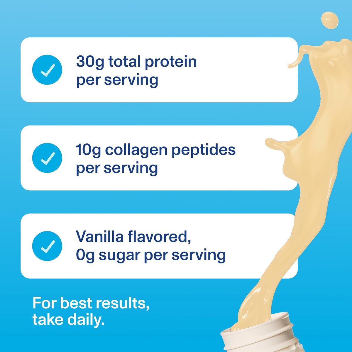delicious vanilla protein shake option