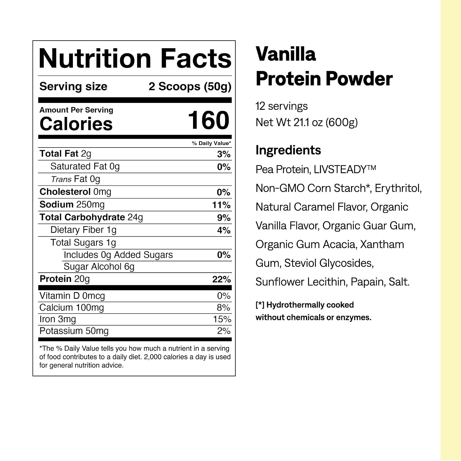 delicious vanilla protein shake