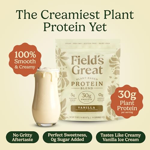 delicious vanilla protein shake