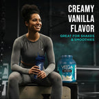 delicious vanilla protein shake