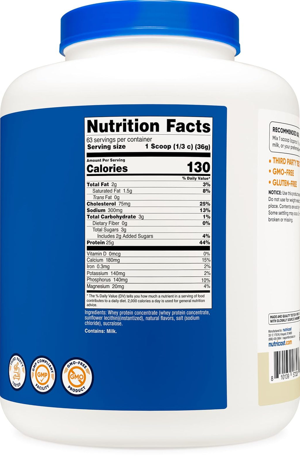 Delicious vanilla whey protein for baking
