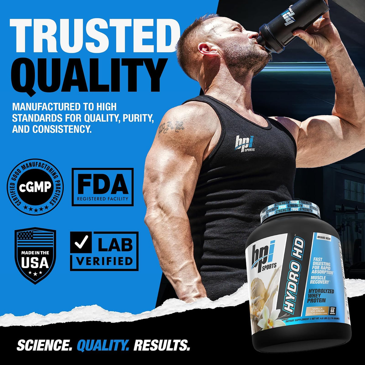delicious vanilla whey protein powder