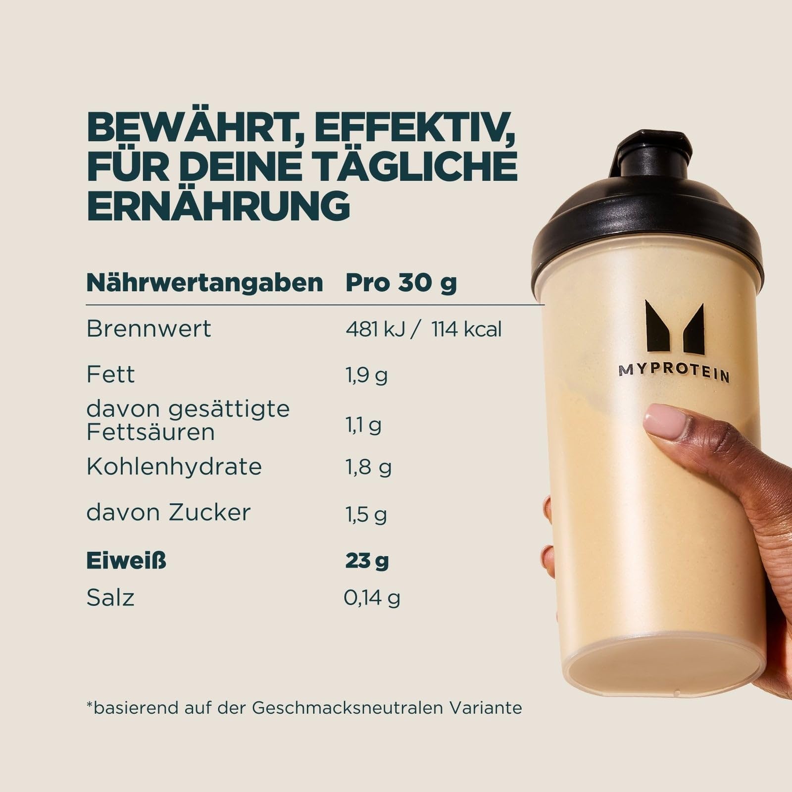 delicious vanilla whey protein shake
