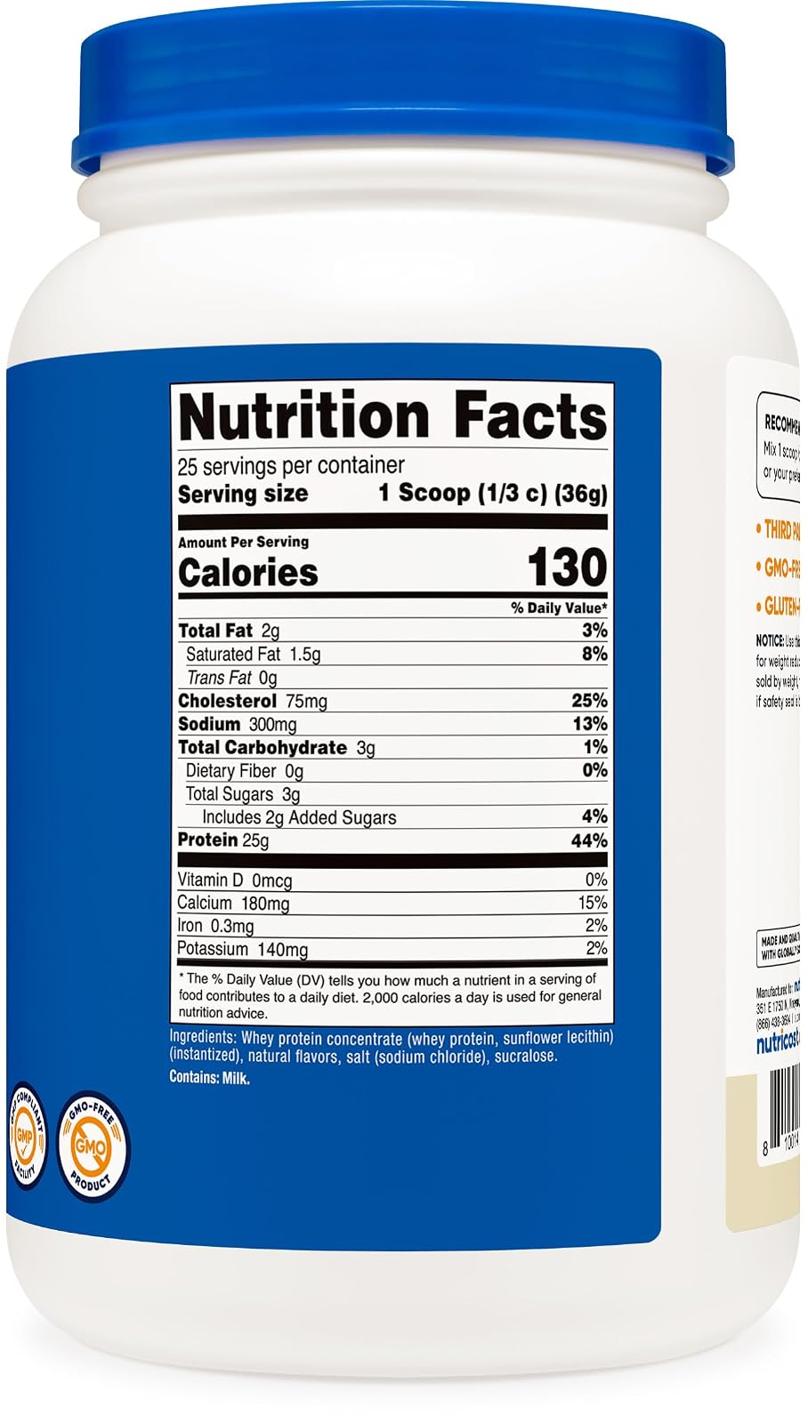 delicious vanilla whey protein supplement
