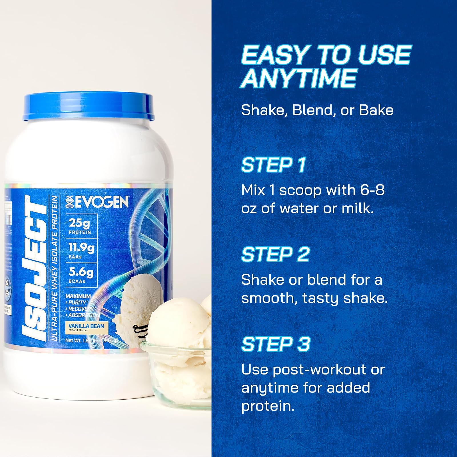 delicious vanilla whey protein