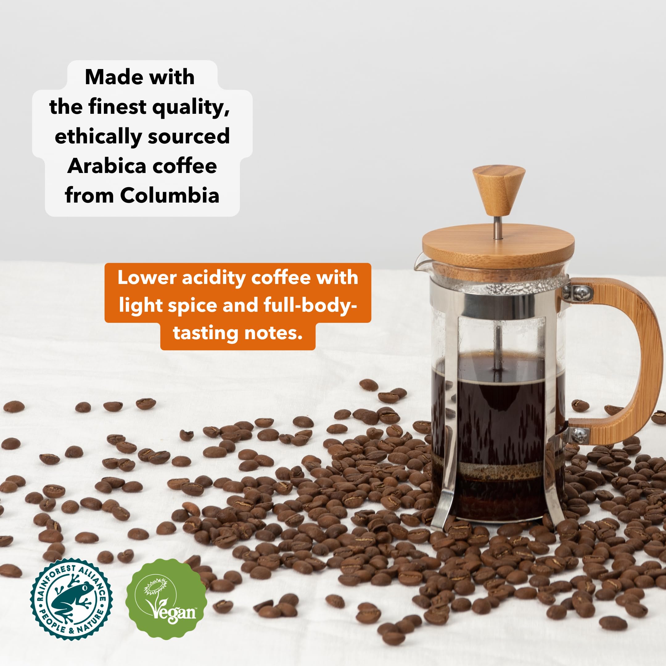 delicious vegan coffee with mushrooms