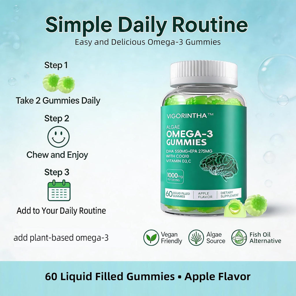 Delicious vegan gummies for omega 3