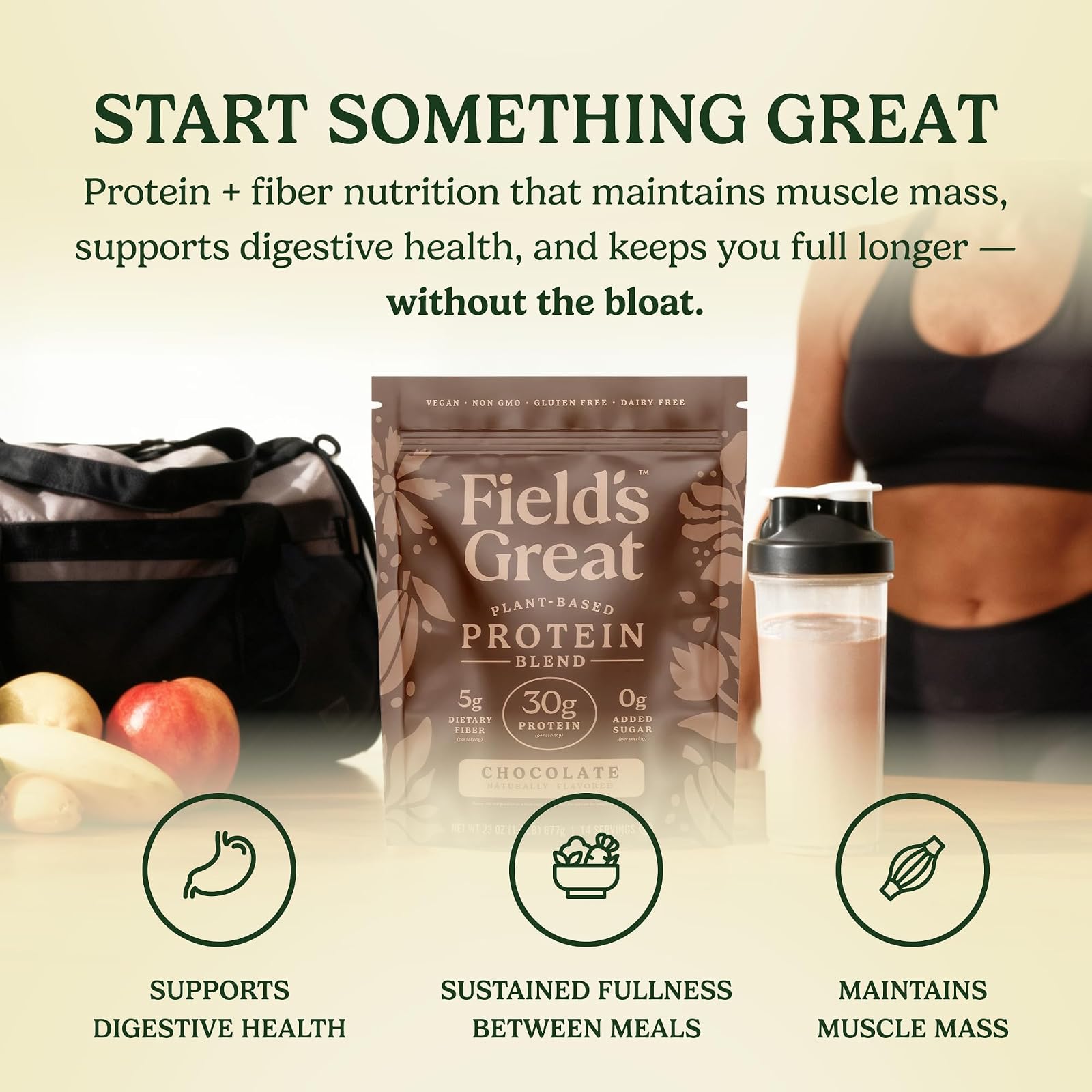 delicious vegan protein shake