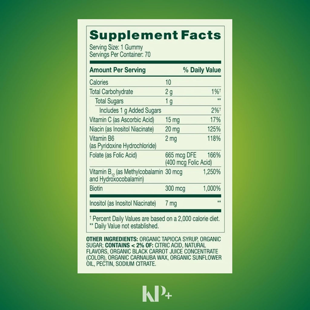Delicious vegetarian vitamin B supplements