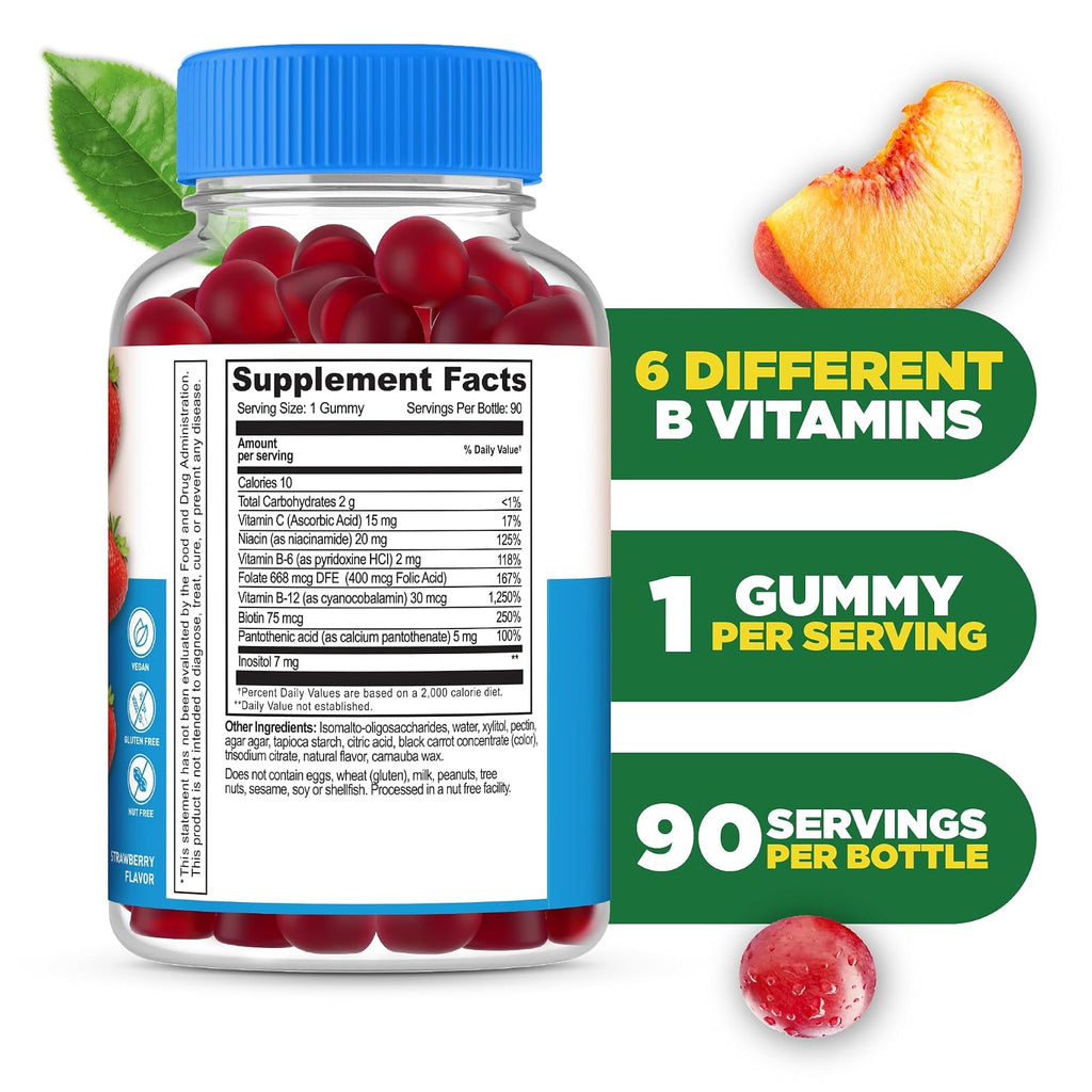 Delicious vitamin b complex gummies for adults