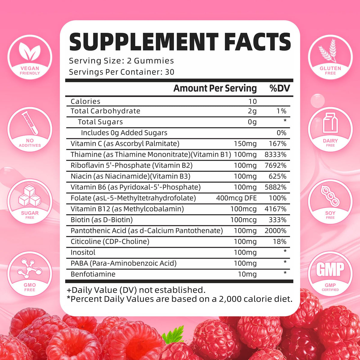Delicious vitamin B complex gummies