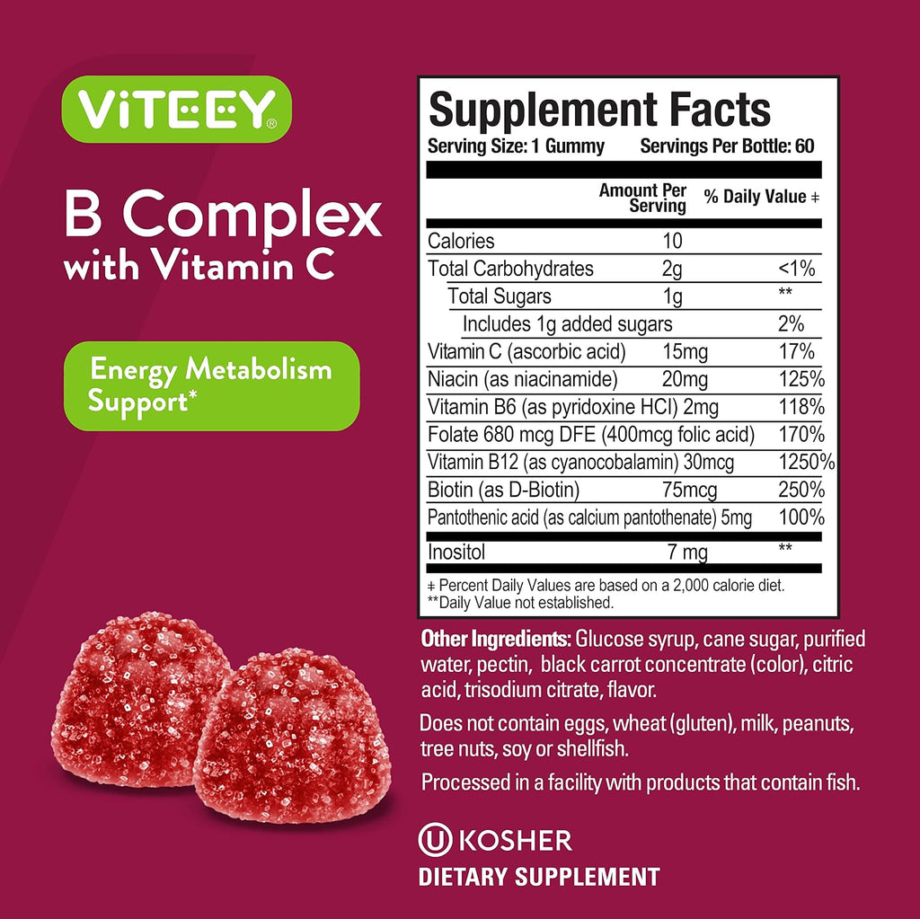 Delicious vitamin b complex gummies