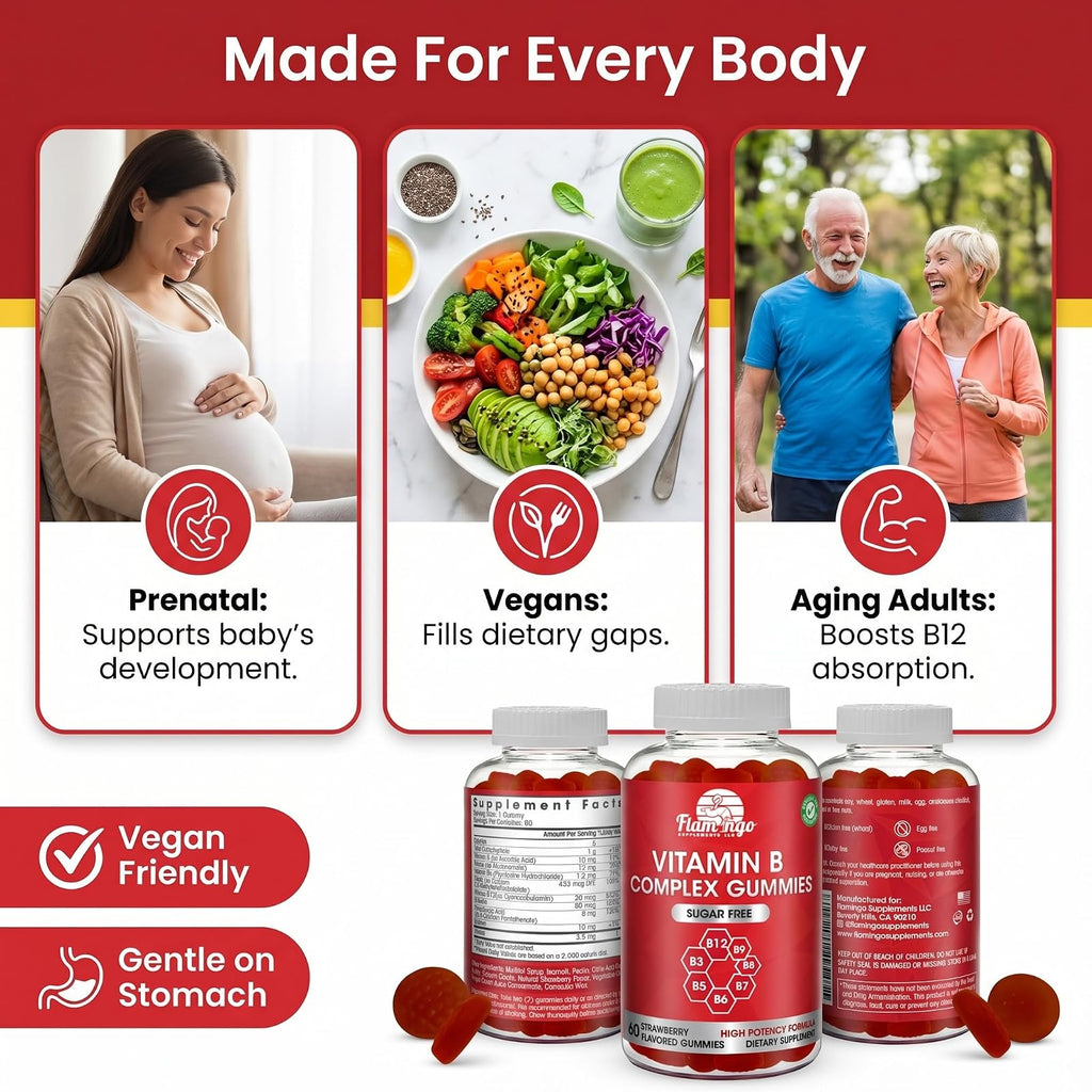 delicious vitamin b complex gummy supplements