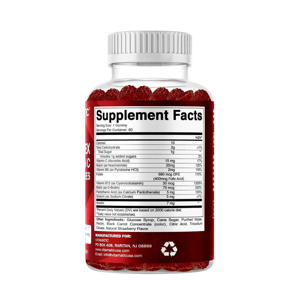 delicious vitamin b complex gummy supplements