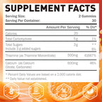 Delicious vitamin B1 gummy supplements