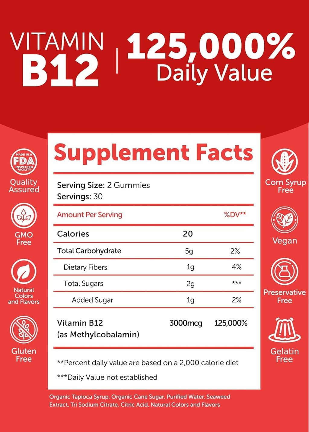 delicious vitamin B12 gummies for adults