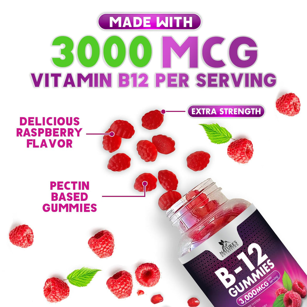Delicious vitamin B12 gummies for energy