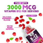 Delicious vitamin B12 gummies for energy
