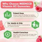 Delicious vitamin B2 gummies for adults