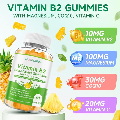Delicious Vitamin B2 gummies for adults