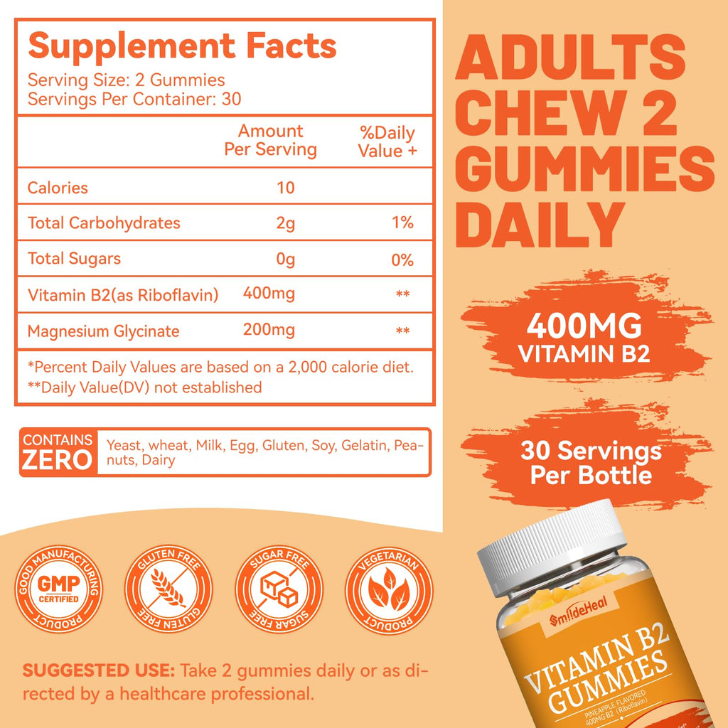 Delicious Vitamin B2 gummies for daily use