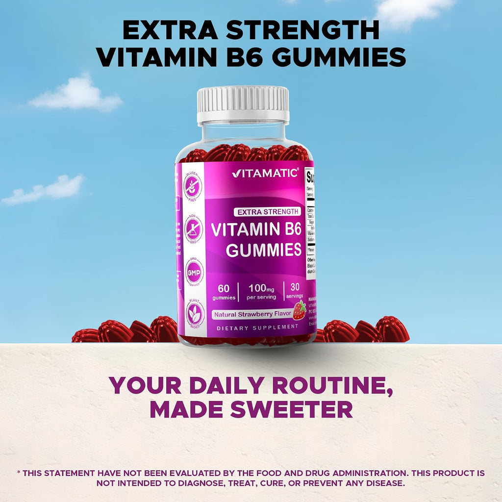 Delicious Vitamin B6 gummy vitamins