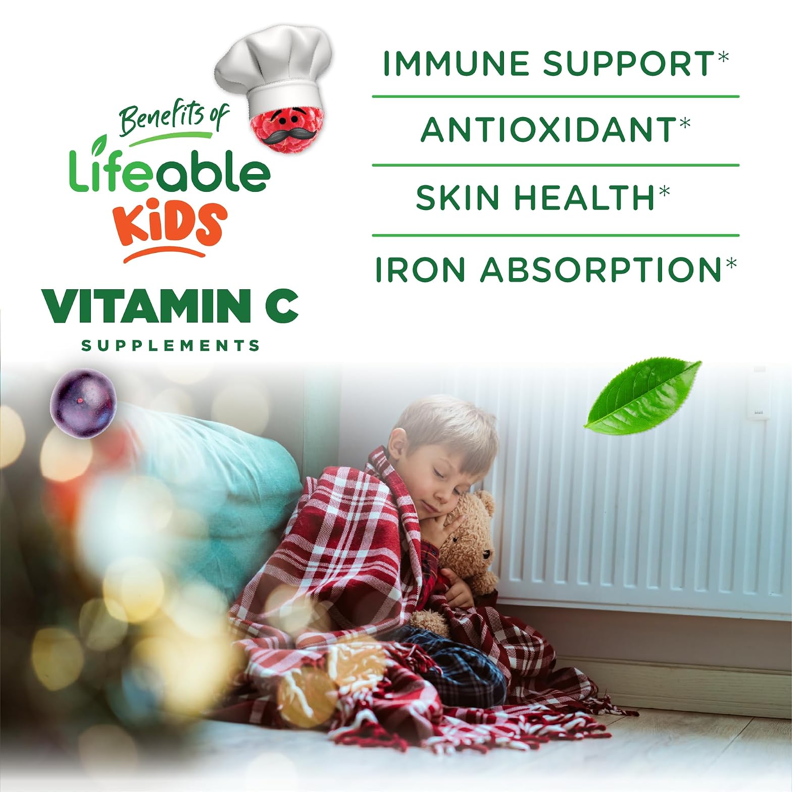 Delicious vitamin C gummies for kids