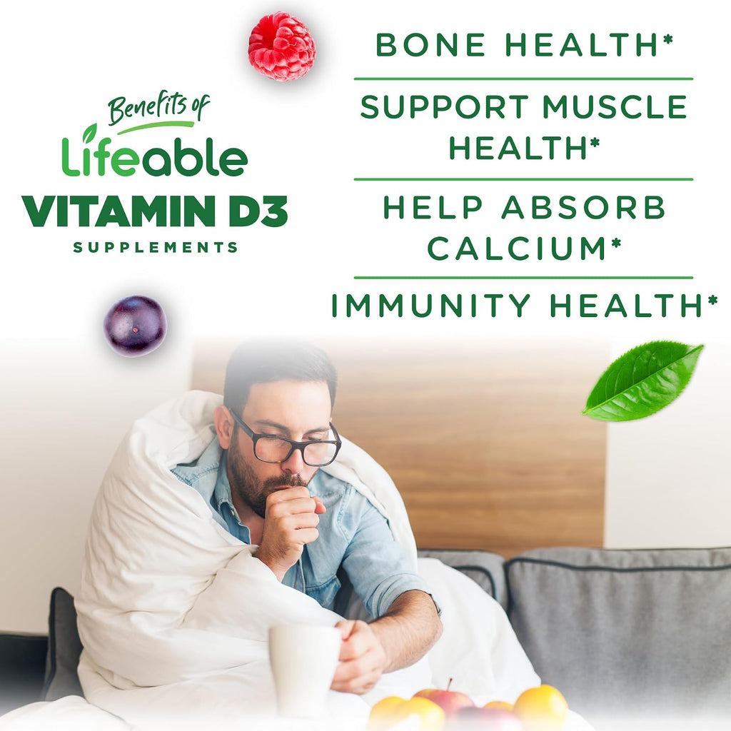 Delicious vitamin D gummies for health