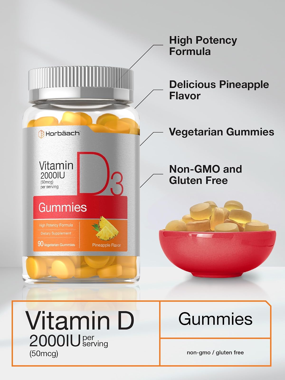 Delicious Vitamin D gummies for kids