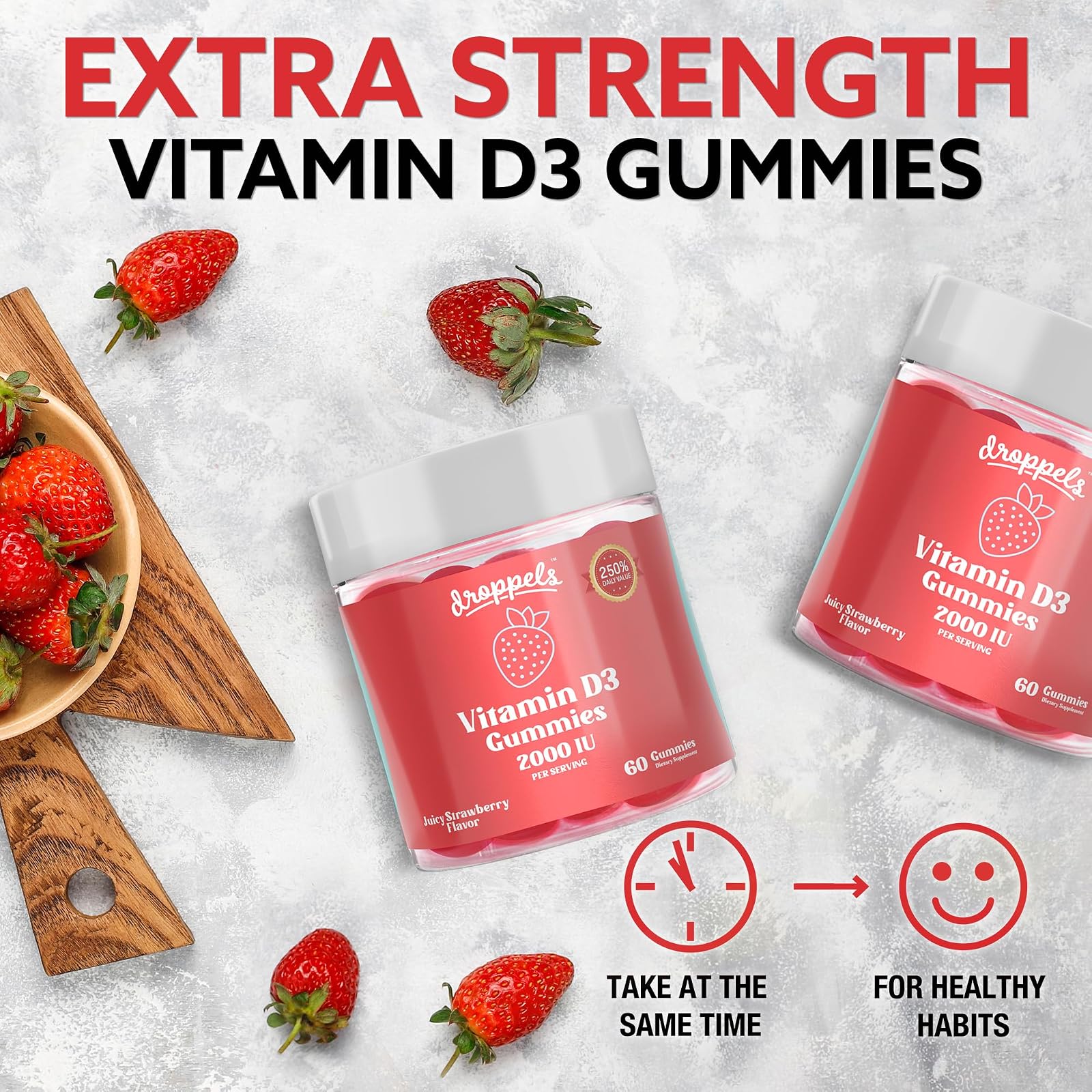 Delicious vitamin D gummies for kids