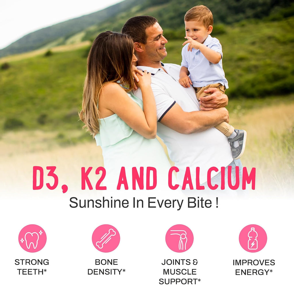 Delicious vitamin D gummies for kids