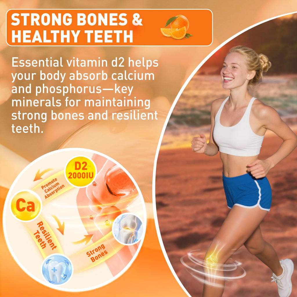 Delicious vitamin D2 gummies for kids