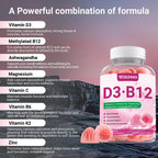 Delicious Vitamin D3 and B12 gummies