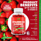 Delicious Vitamin D3 gummies for adults