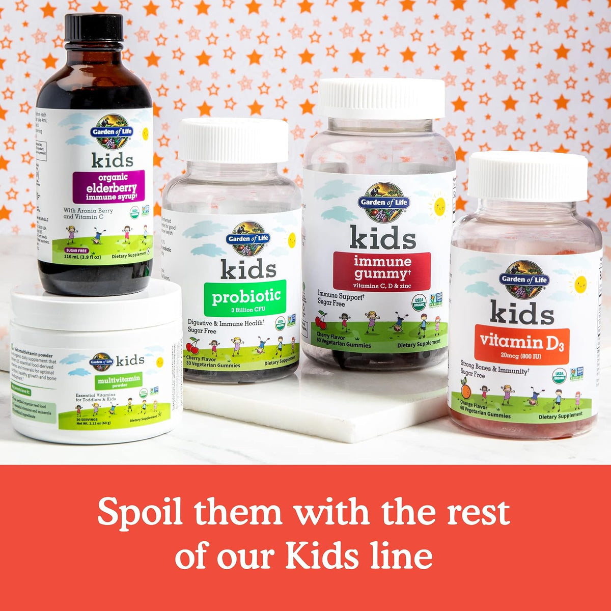 Delicious vitamin D3 gummies for children