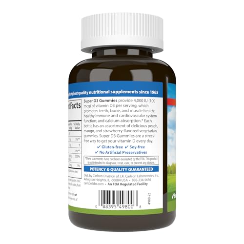 Delicious vitamin D3 gummies for health