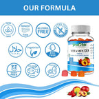 Delicious vitamin D3 gummy supplements