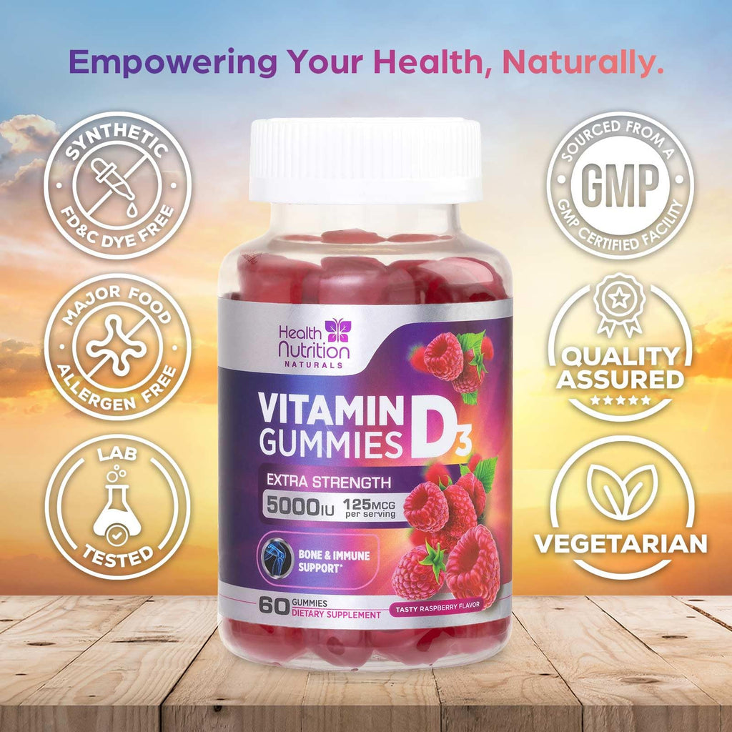 Delicious vitamin D3 gummy vitamins
