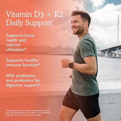 Delicious vitamin D3 K2 gummies