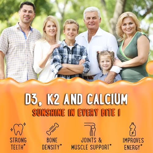 Delicious Vitamin D3 K2 gummy vitamins