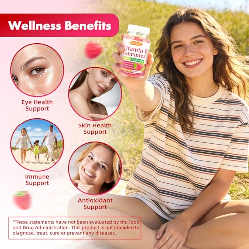 Delicious vitamin E gummies for wellness