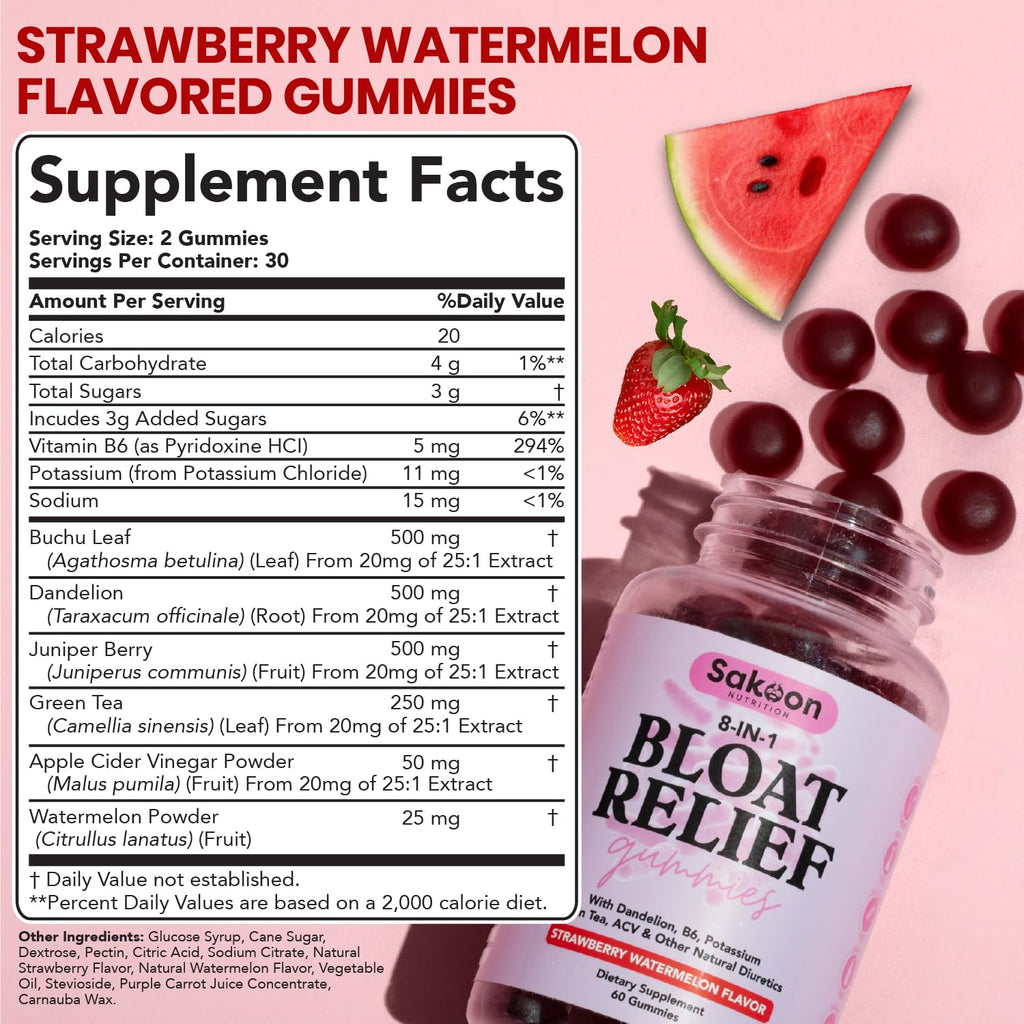 delicious watermelon kids gummies for digestion