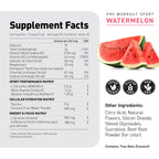delicious watermelon pre-workout drink