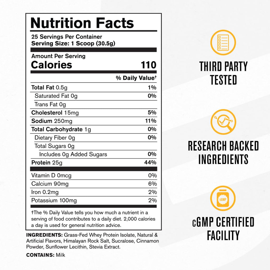 delicious whey protein flavour