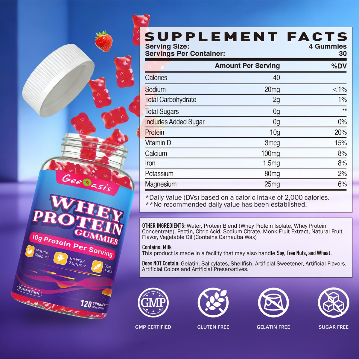 delicious whey protein gummies for fitness