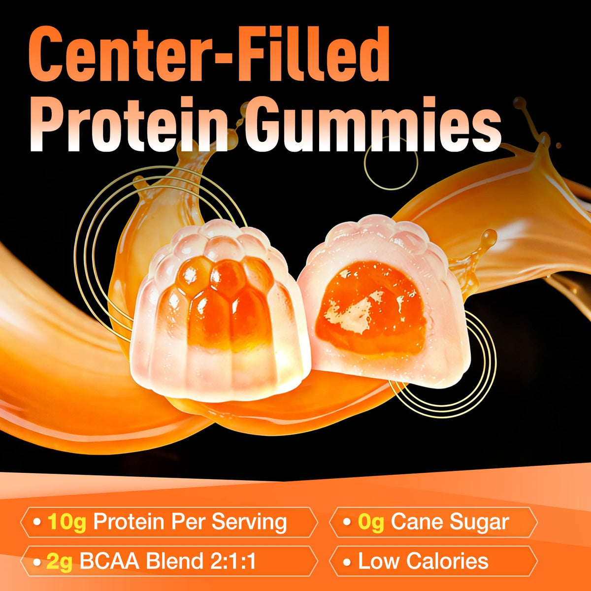 Delicious whey protein gummies for post-workout