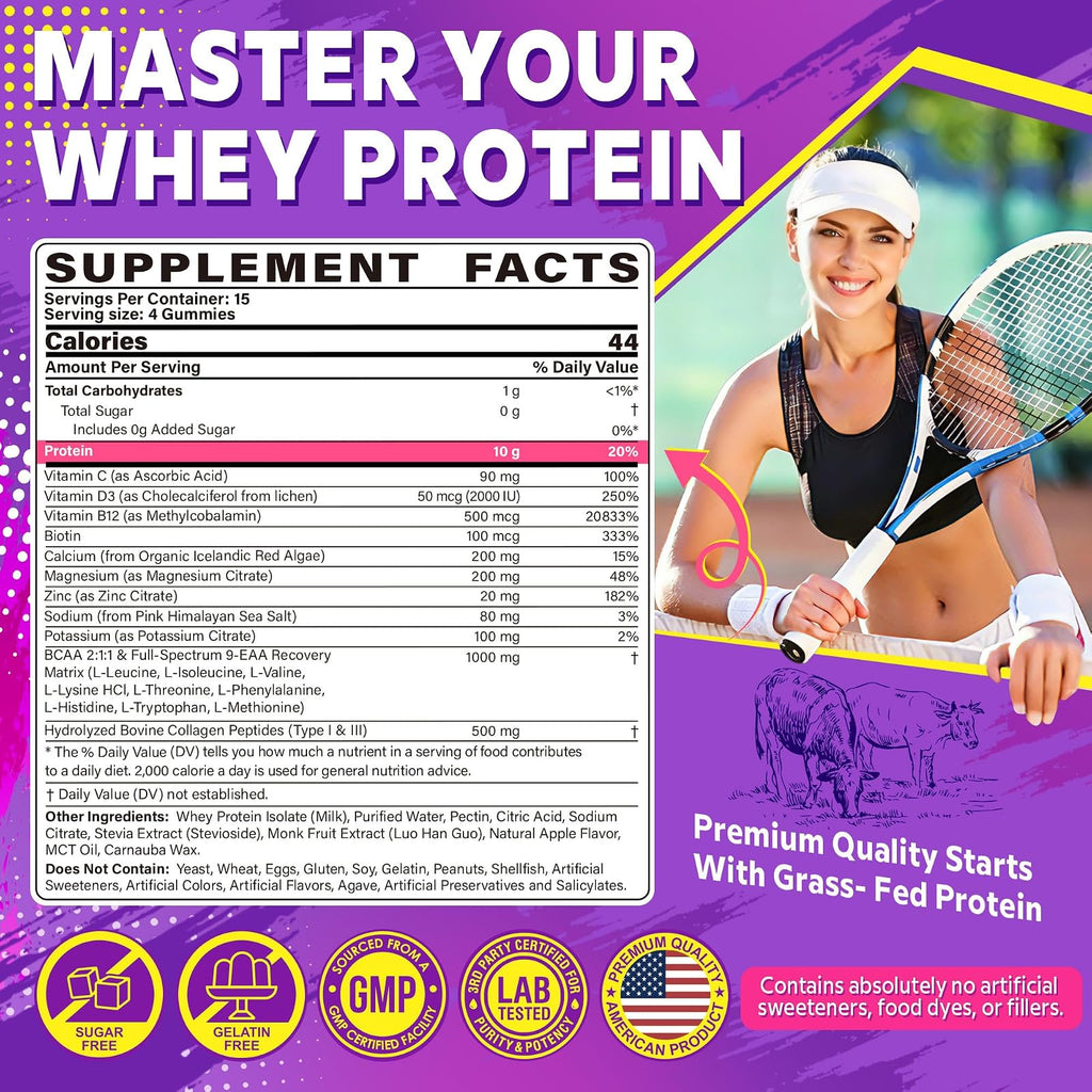 delicious whey protein gummies snack